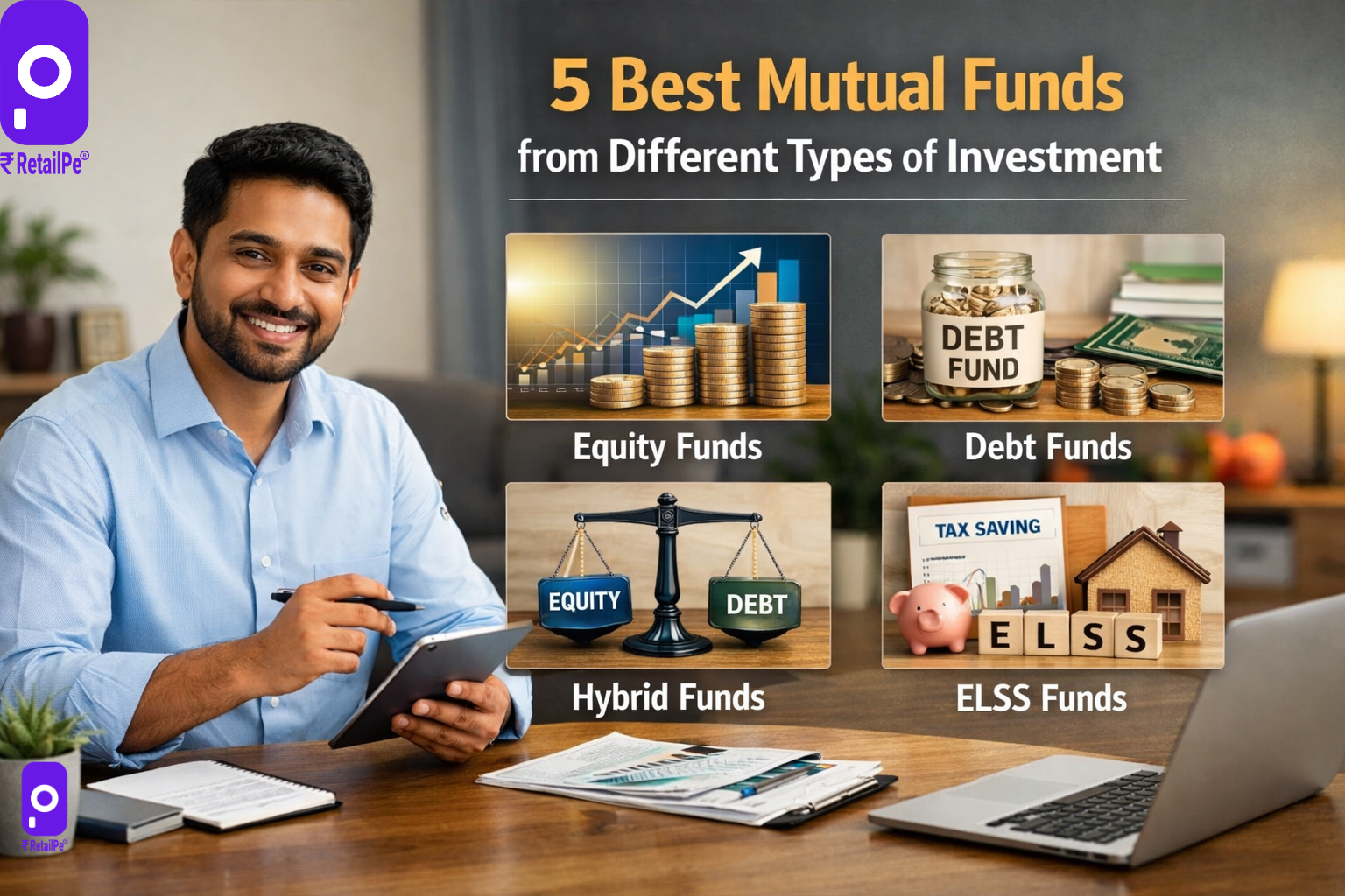Five Best Mutual Funds from Different Types of Investment
